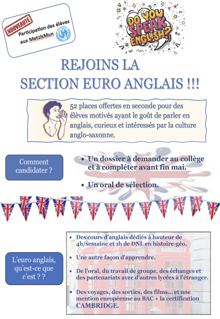 La section euro anglais – Cité scolaire Georges de la Tour
